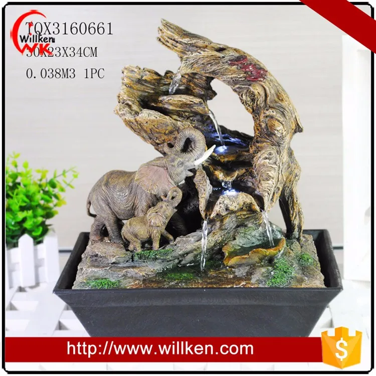 Animal Designs Small Elephant Tabletop Water Fountains - Buy Small ...