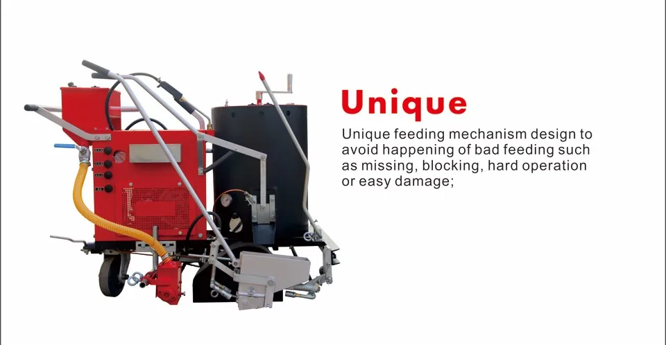 Hand Push Thermoplastic Paint Applicator Machine Used For Vibrate Line ...