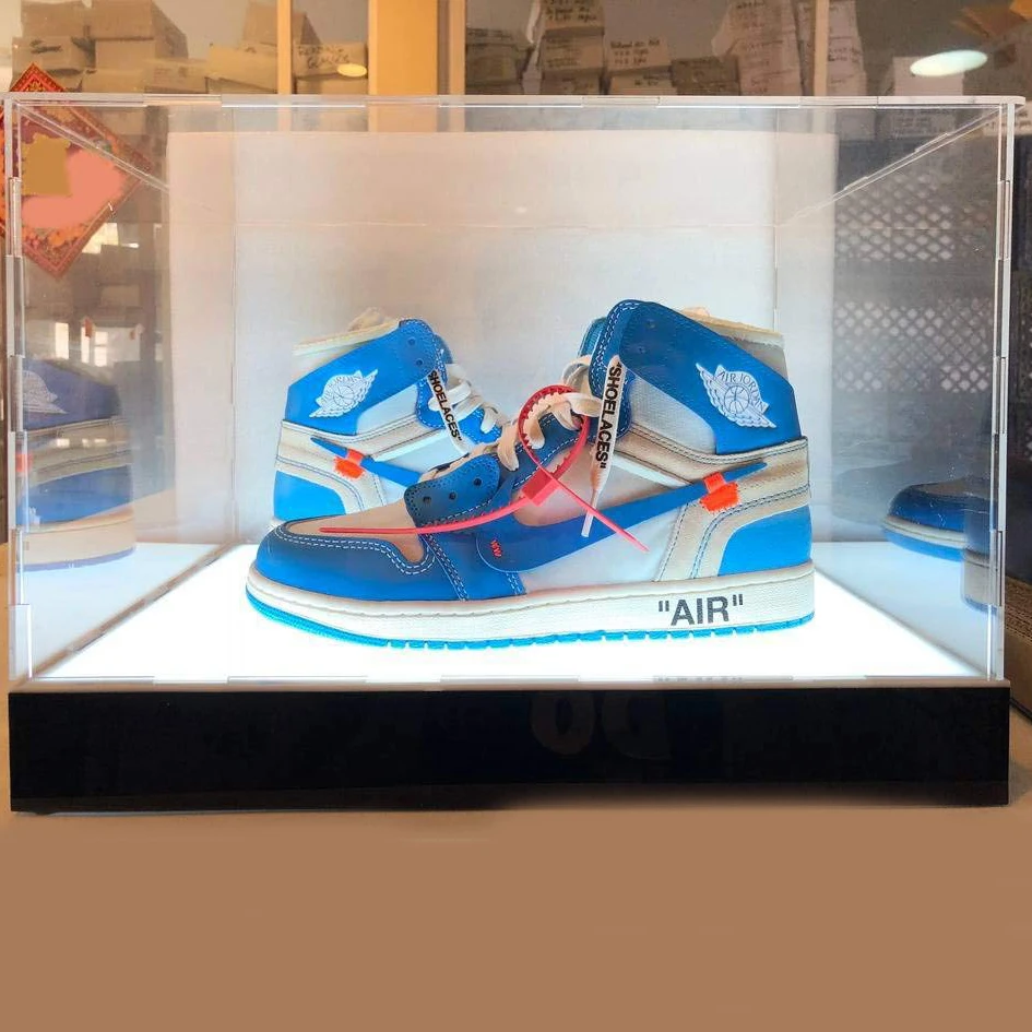 Led Acrylic Shoe All Products Display Case Box With Base - Buy Led ...