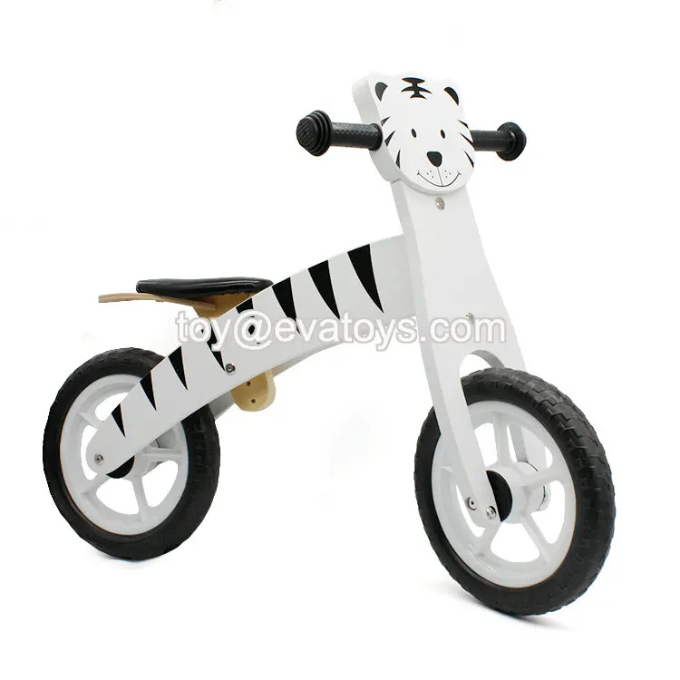 New Design Tiger Shape Wooden Toddler Bike No Pedals For Walking ...