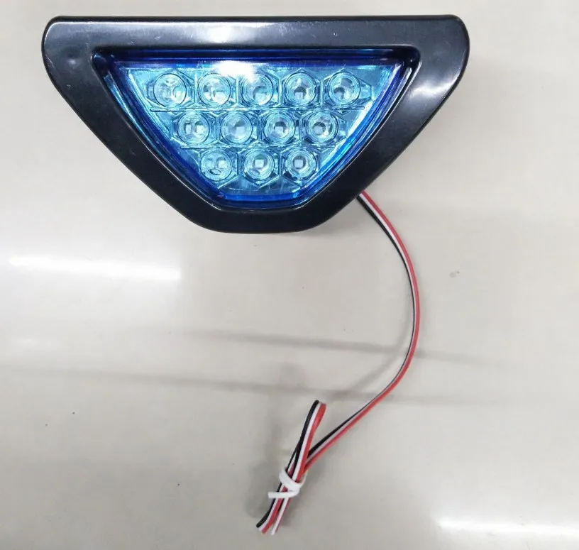 Universal Brake Signal Lamp F1 Style Triangle Sporty 12led Rear Fog ...