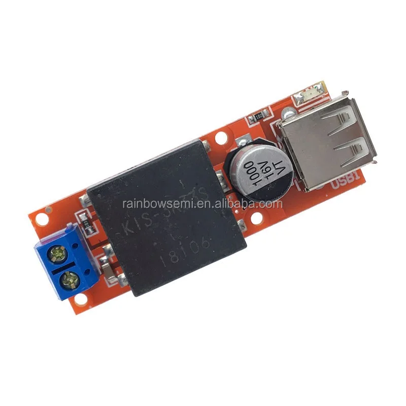 5V USB Output Converter - DC 7V-24V to 5V 3A Step-down Buck KIS3R33S Module