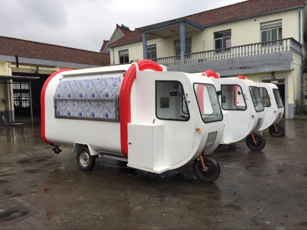 Jx-fr220gh Motor Powered Snack Caravan/ Food Carts Mobile Trailers ...