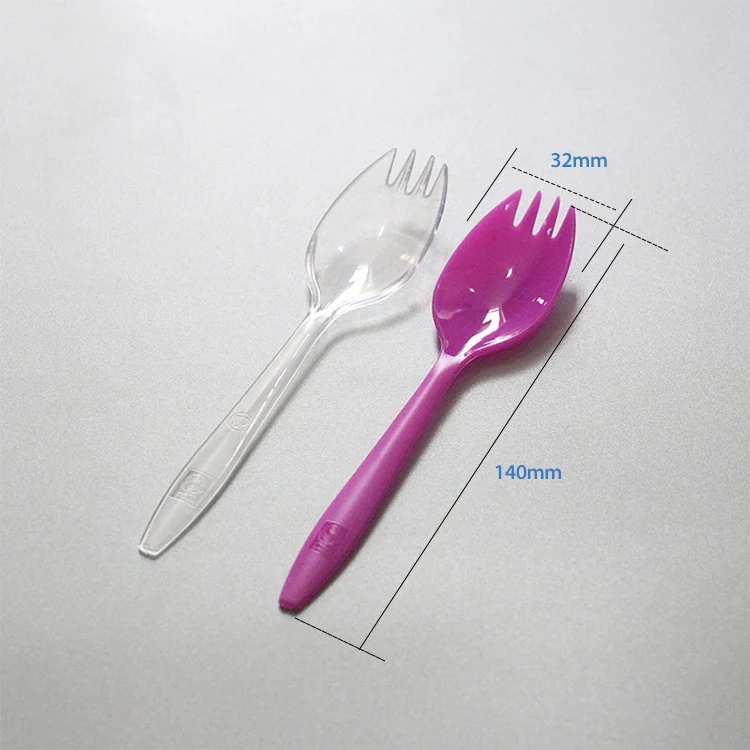 Eco-friendly Portable Multifunctional Disposable Plastic Spork - Buy ...