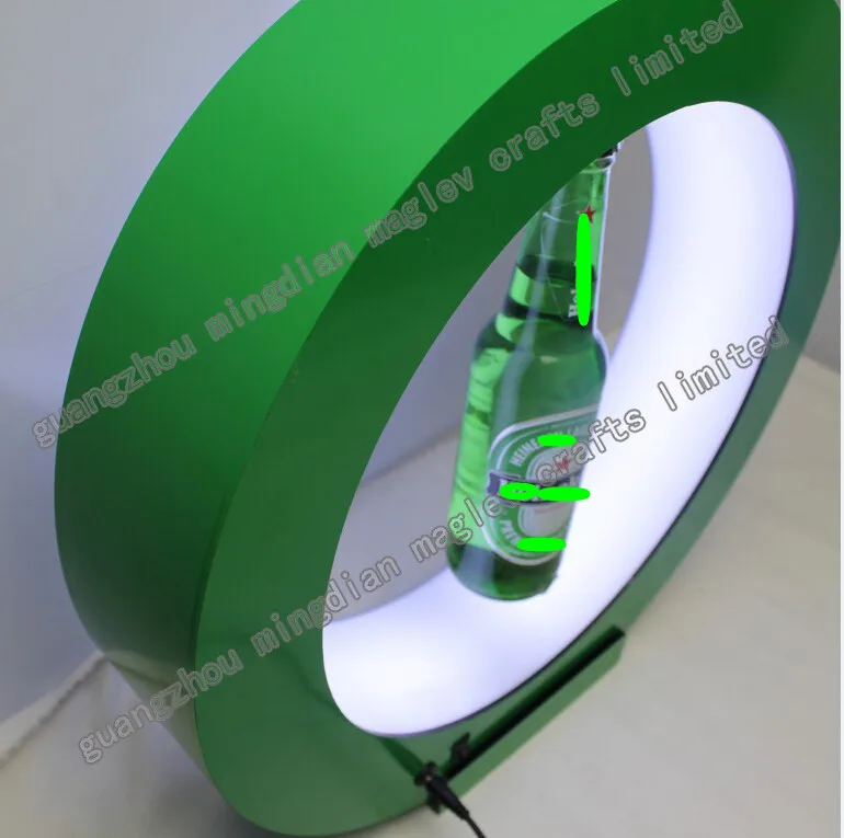 Custom Acrylic Magnetic Levitating Led Levitating Beer Bottle Display ...