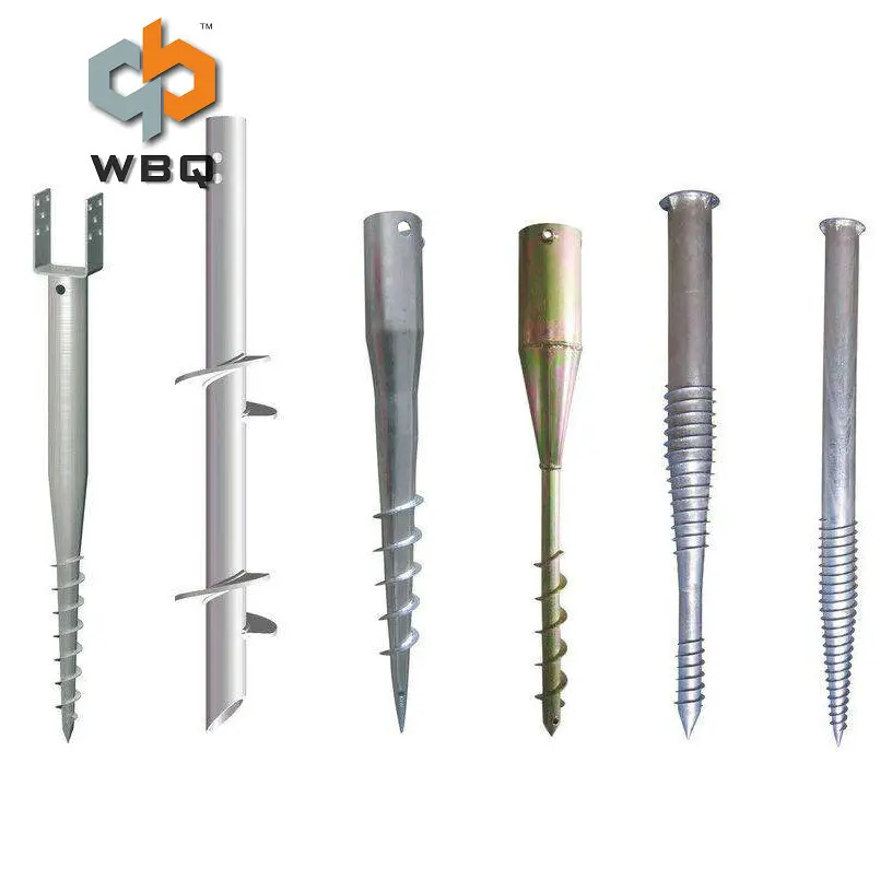 Deep Foundation Helical Galvanized Ground Screw Pile - Buy Screw Pile ...