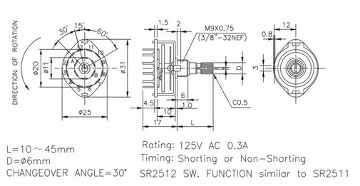 1 Pole 8 Position Rotary Switch - Wiring & 3 Position Uses