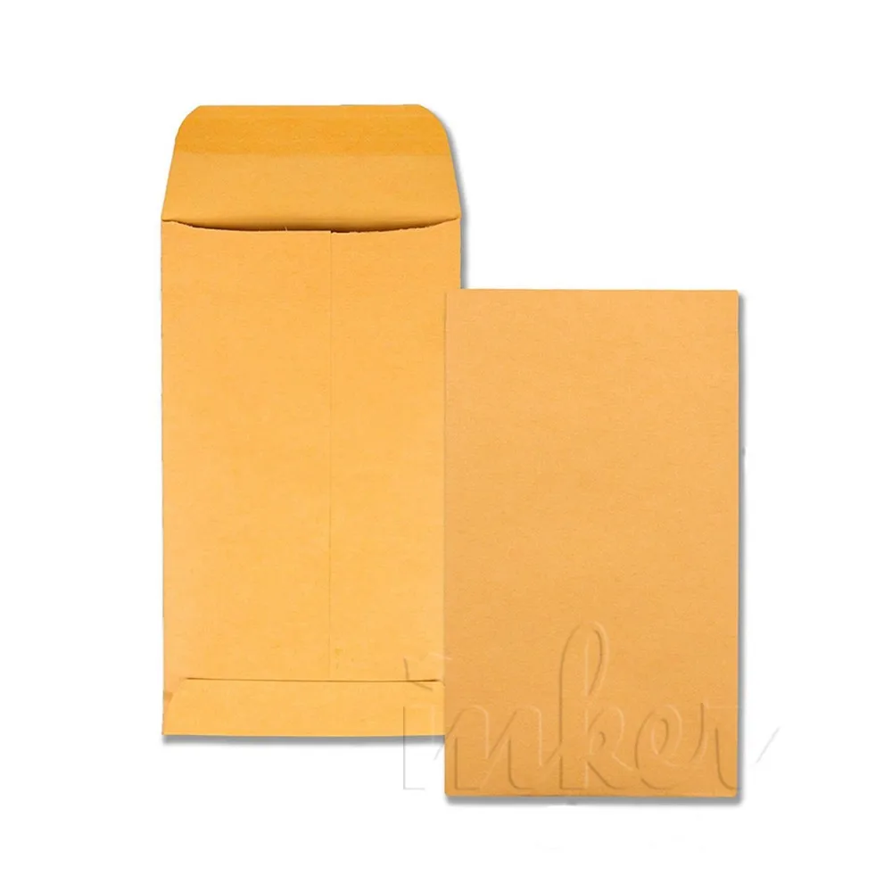 China Factory Blank Brown Kraft Paper Medical Drug Envelopes