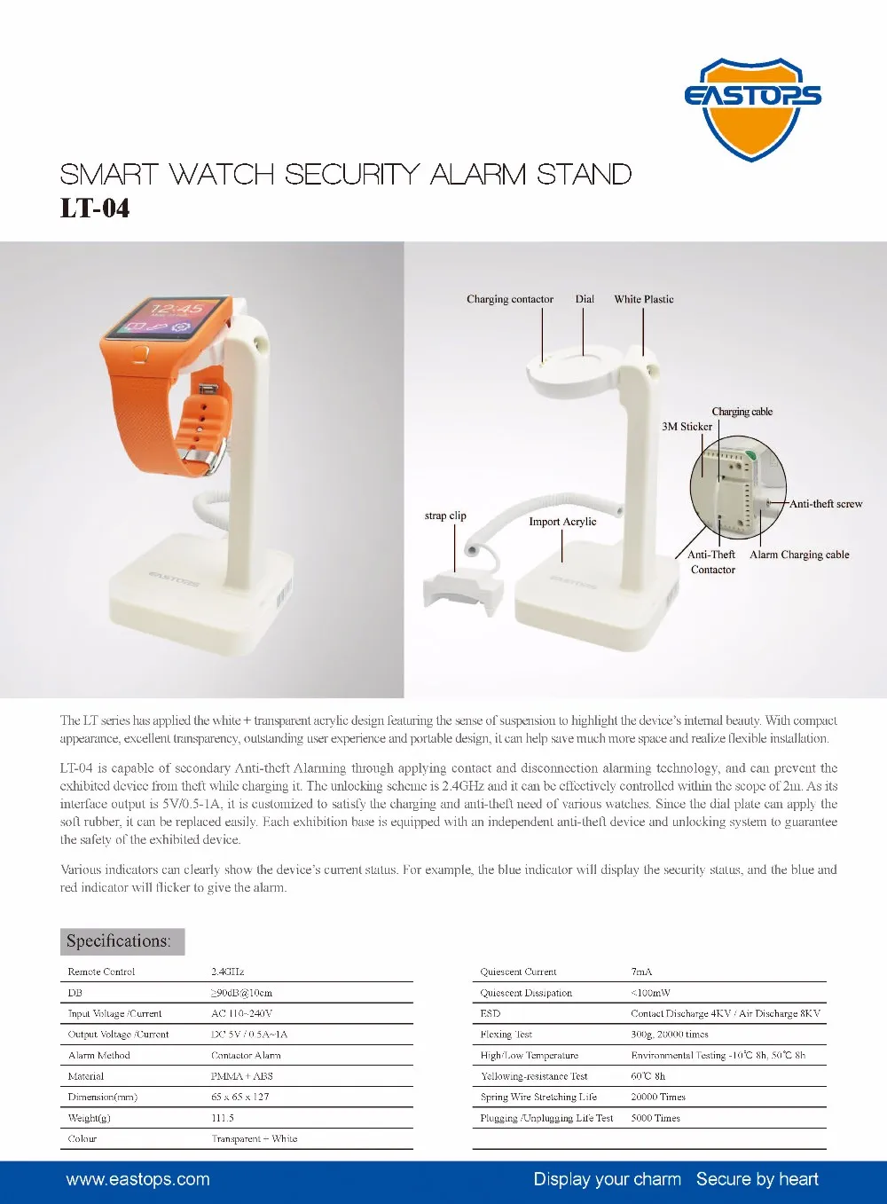 EASTOP Security Display Device - Anti-Theft Alarm System