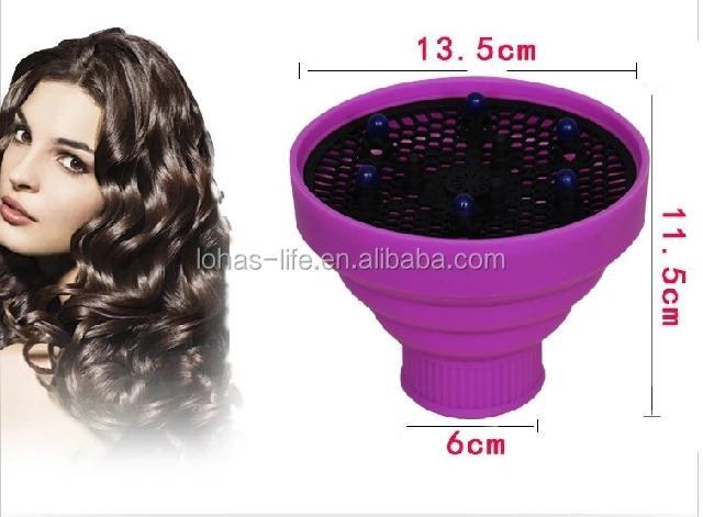 Universal Hair Dryer Diffuser Retractable Portable Silicone Folding ...
