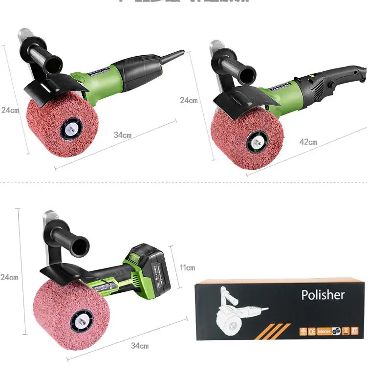 Flat Surface Burnishing Polisher Stainless Steel Brushless Drum Sander ...