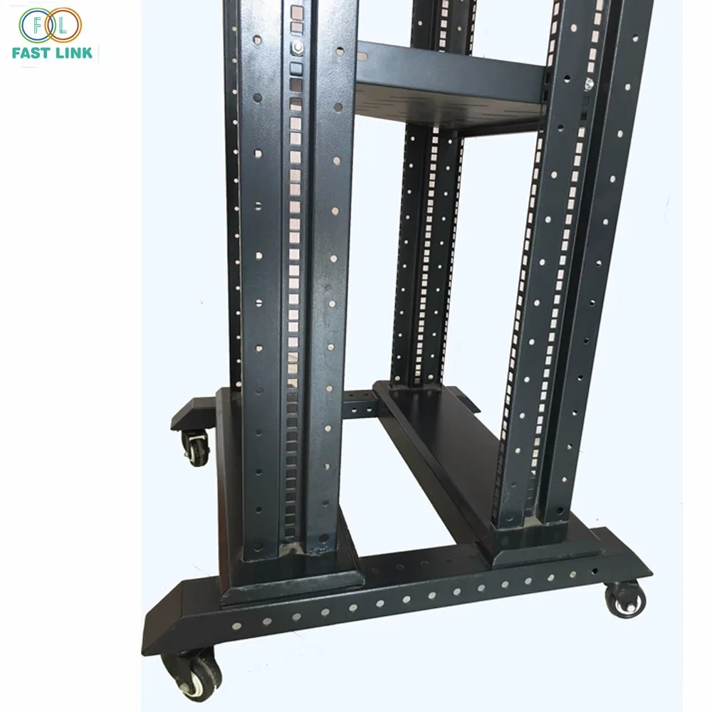 42u 4 Post Open Rack 19 Inch Network Cabinet For Data Center And ...