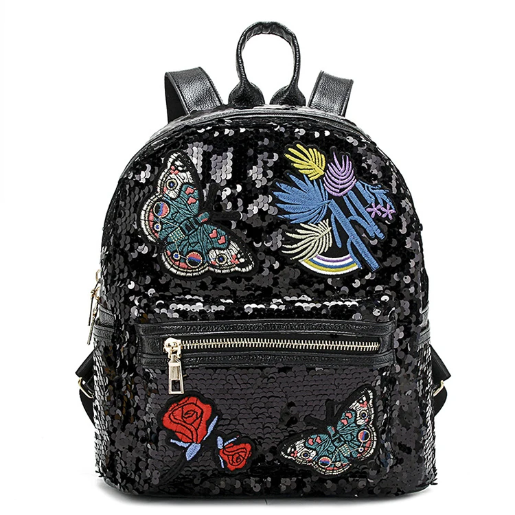 Custom Fashion Cute Mini Girl Pu Leather Backpack,Shining Ladies ...