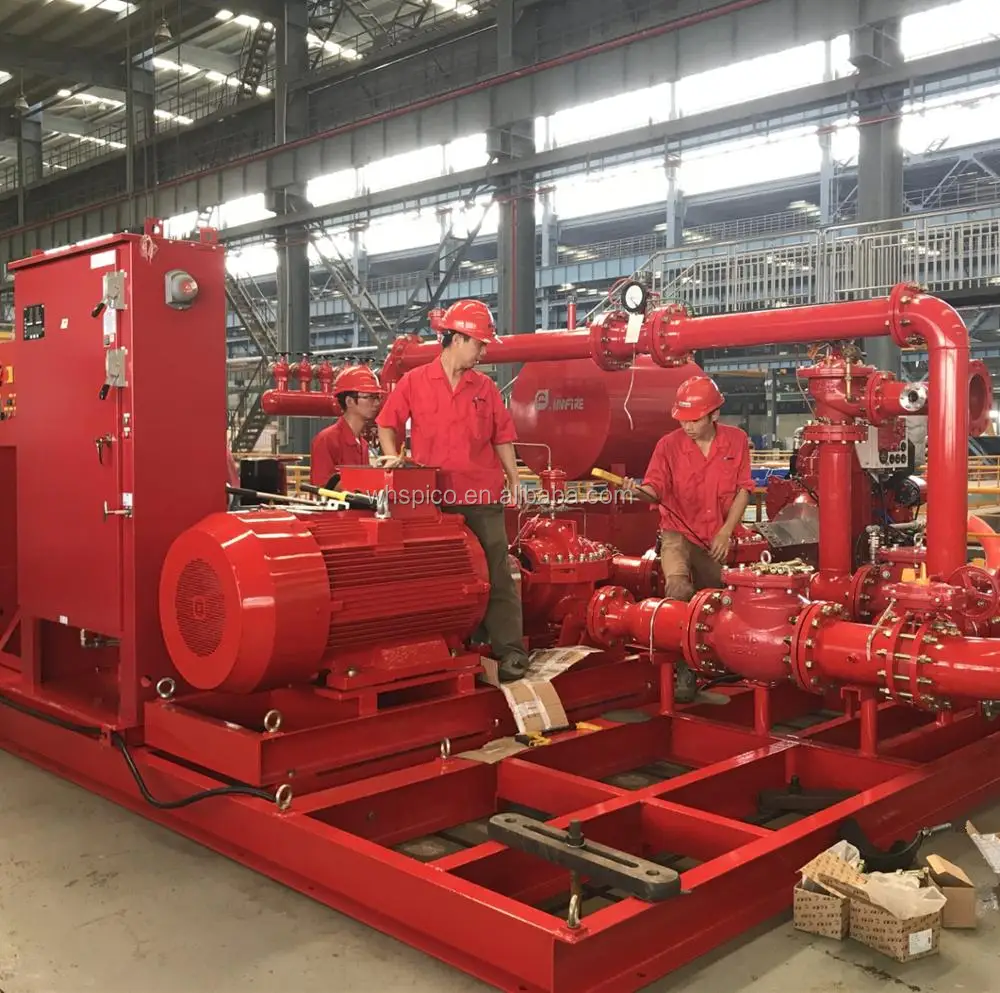 Skid Gemonteerd Vuur Pomp Met Centrifugaal End Zuig Fire Pomp Sets Op ...