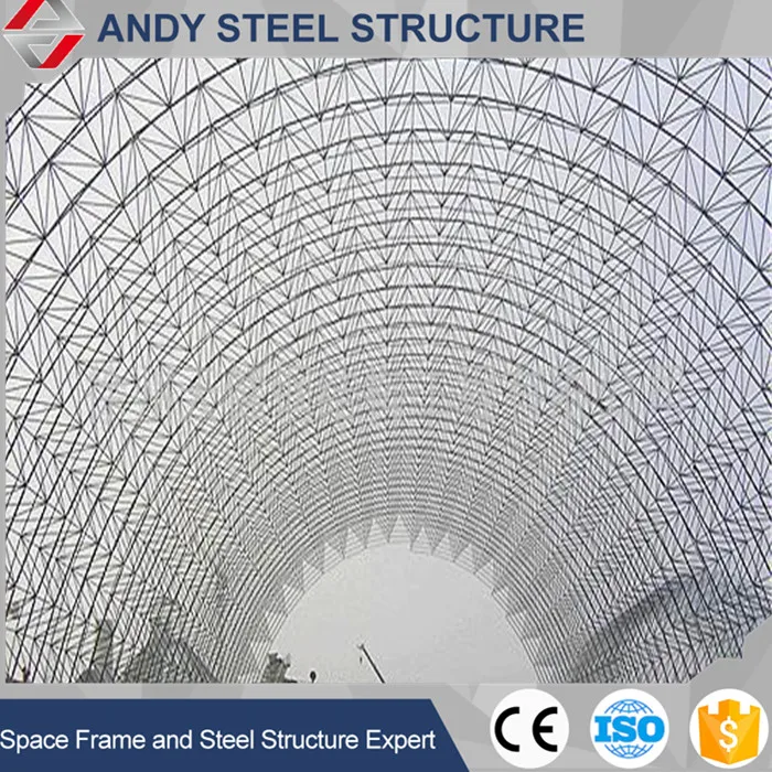 Prefabricated House Long Span Steel Structure Space Frame For Warehouse ...