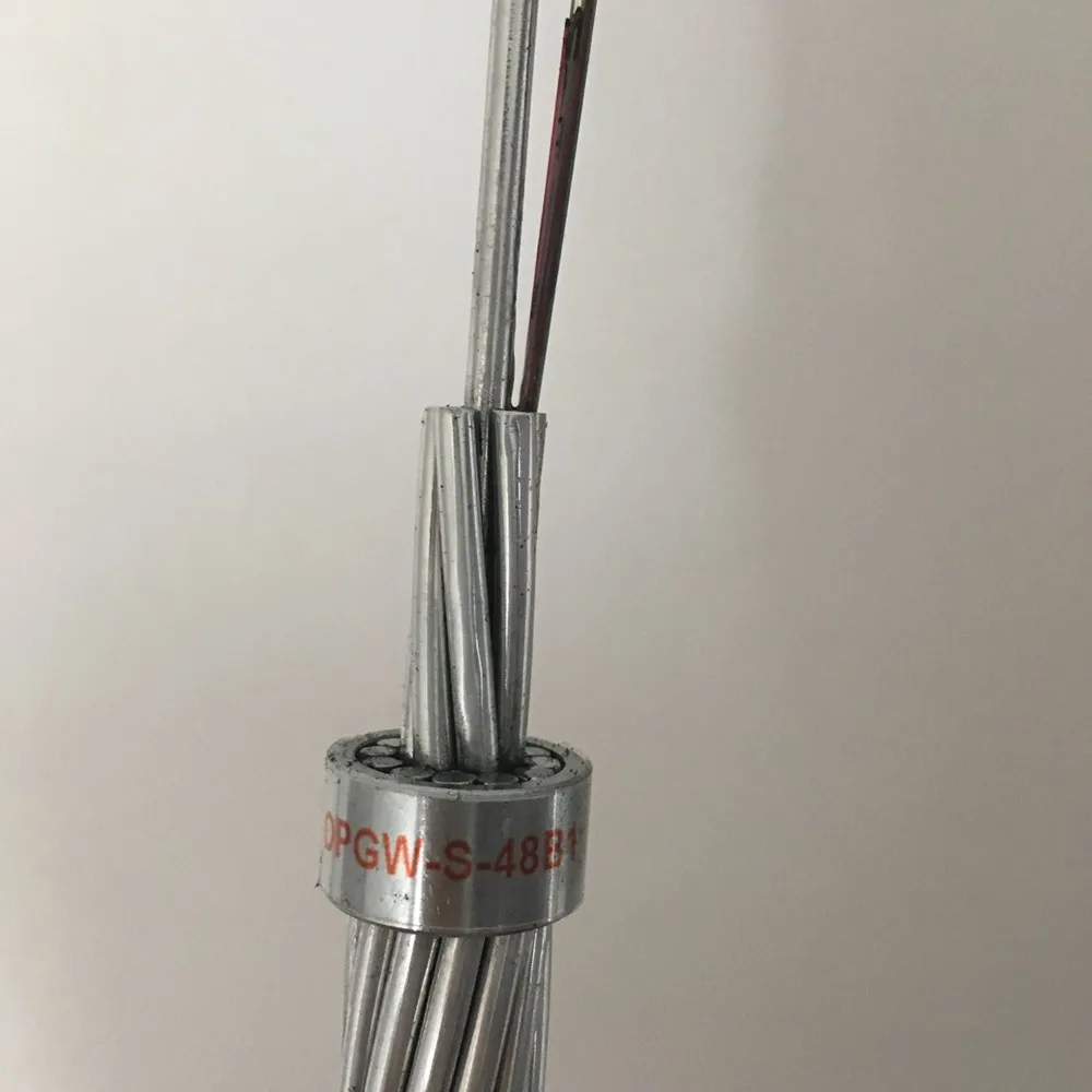 Power Transmission Line Fiber Optical Opgw Cable G652 G655 12 24 48 72 96 Core Overhead ...