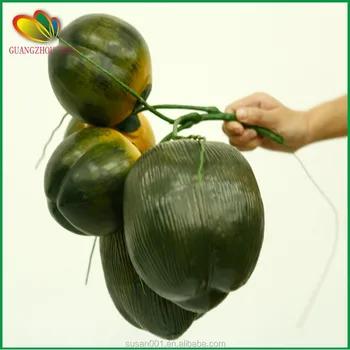 High Quality Artificial Coconut Man-made Plastic Coconut For Decorative ...