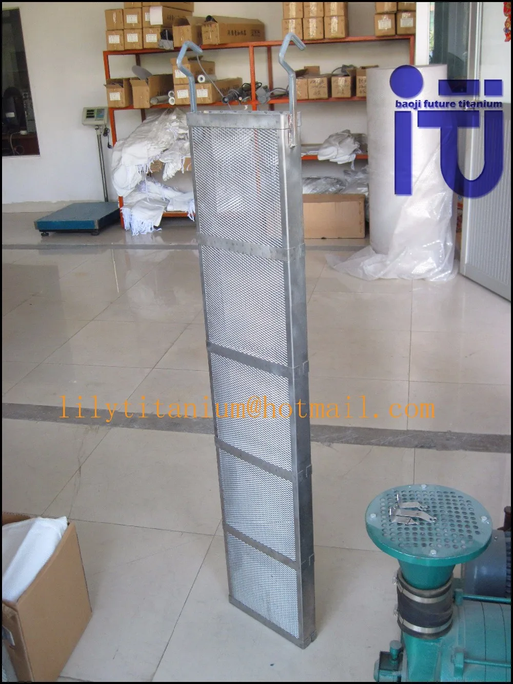 Round And Square Shape Titanium Anodizing Rack Titanium Electrolyzer ...
