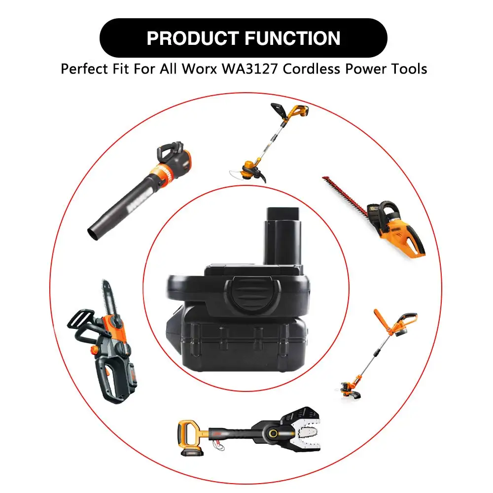 Waitley Wa3127 18-volt Ni-cd Battery Adapter For Worx Wa3520 Wa3525 ...