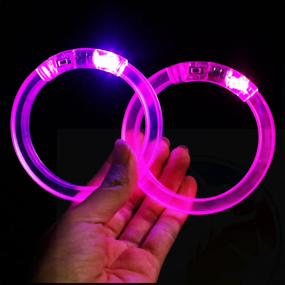 Birthday Party Favors Flashing Led Acrylic Bracelet For Adult Logo ...