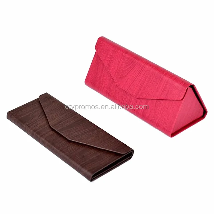 Magnet Folding Triangle Eyeglasses Case with Custom Logo