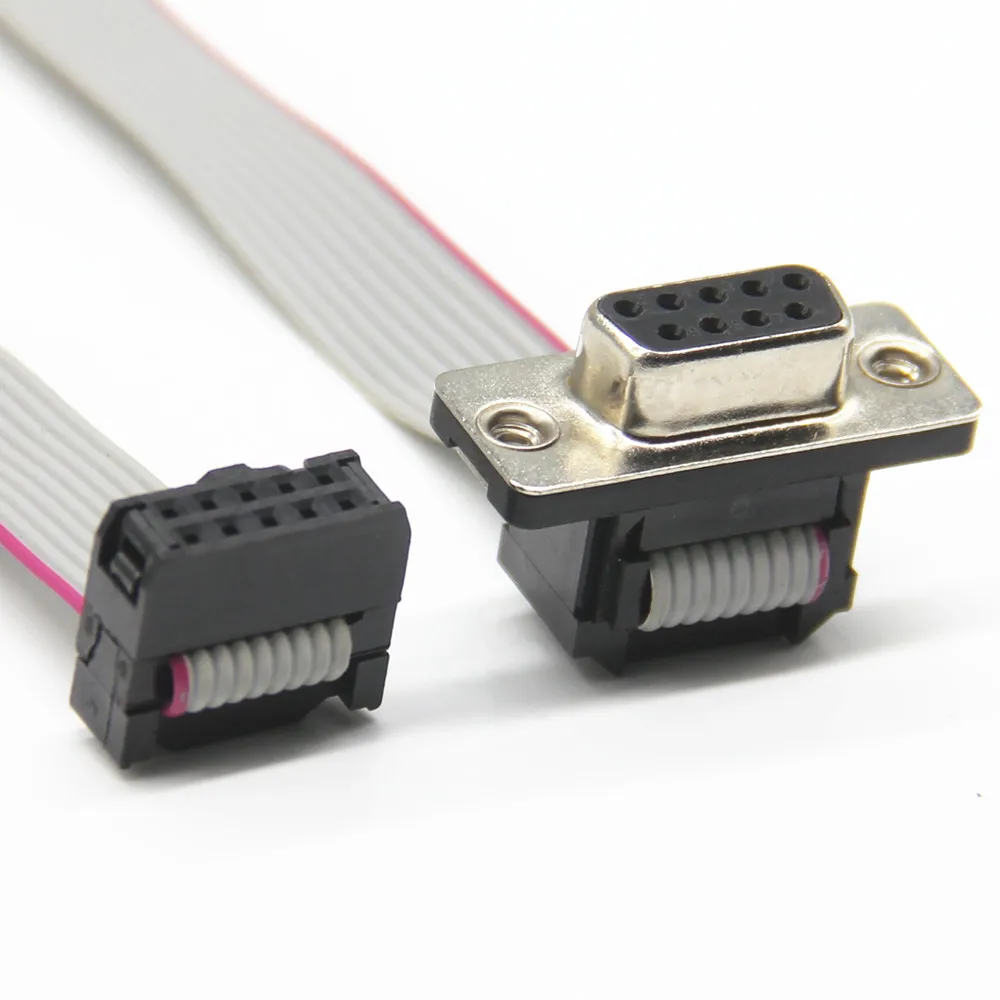 20 Pin Idc To Vga Male Connector Flat Ribbon Cable - Buy 20 Pin Flat ...