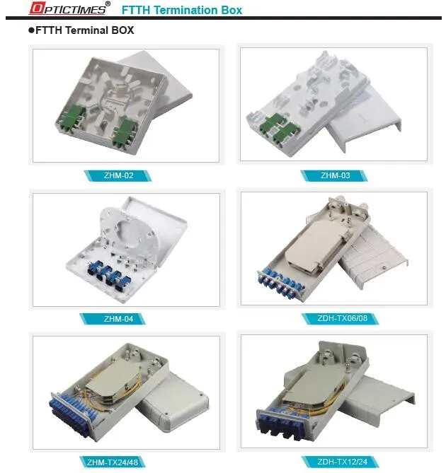 8 Core Outdoor Fiber Optical Ftth Split Plc Fiber Optic Splice Terminal ...