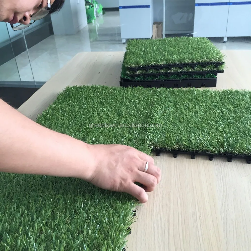 China Interlocking Movable Artificial Grass For Landscaping,Assembling ...