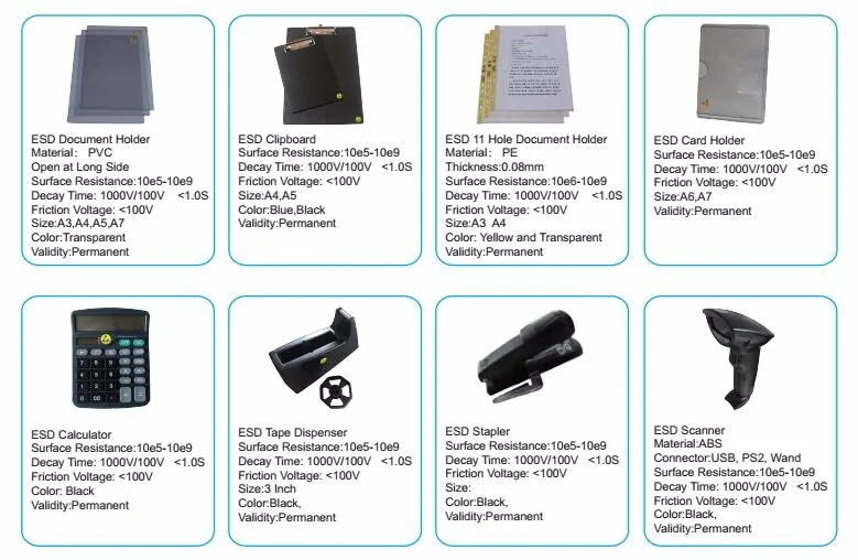 Stock A4 A5 Black Cleanroom Esd File Folder - Buy Esd File Holder ...