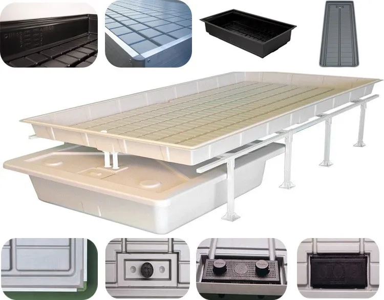 Greenhouse Flood And Drain Trays Flow Table Seeded Benching System ...