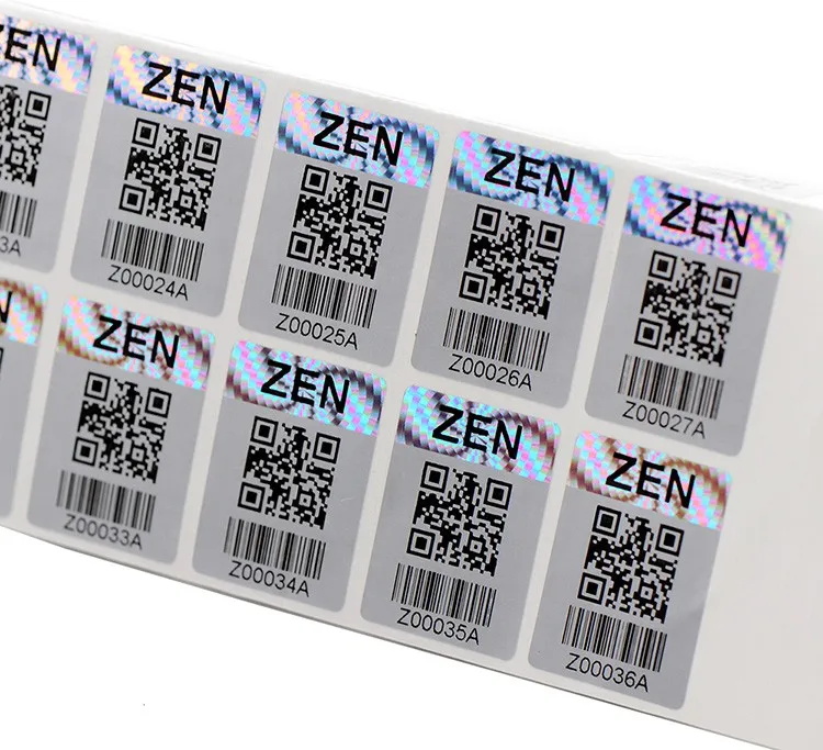 Factory Wholesale Security Qr Code Laser Printing 3d Hologram Sticker 