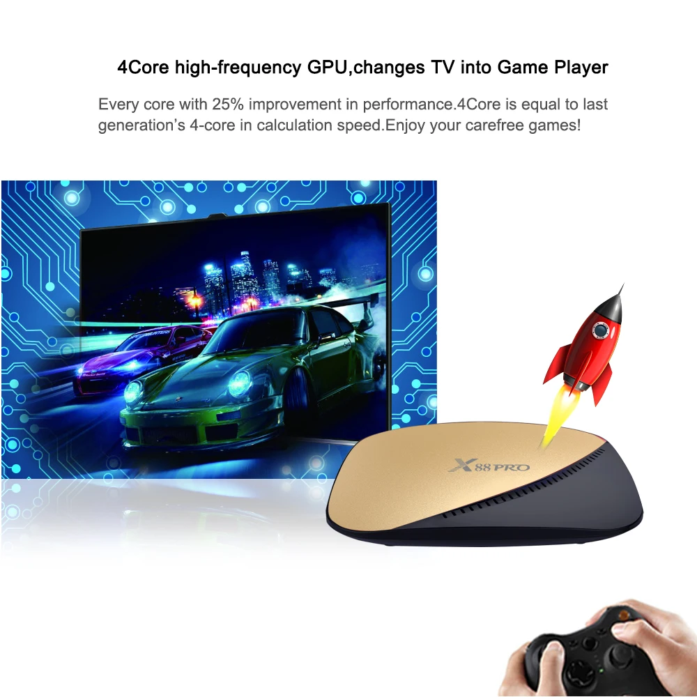 Rk3318 Quad Core Android 9.0 Smart Tv Box 4/64gb 4k 2.4/5g Dual Band ...