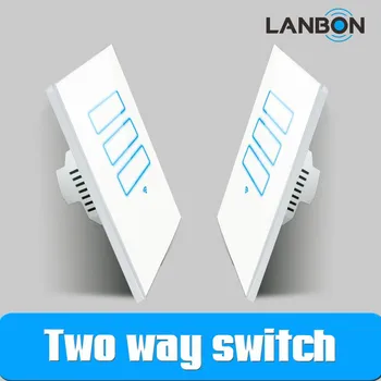 Smart 3 Gang 2 Way Light Switch Wireless Remote Dimmer Switch For ...
