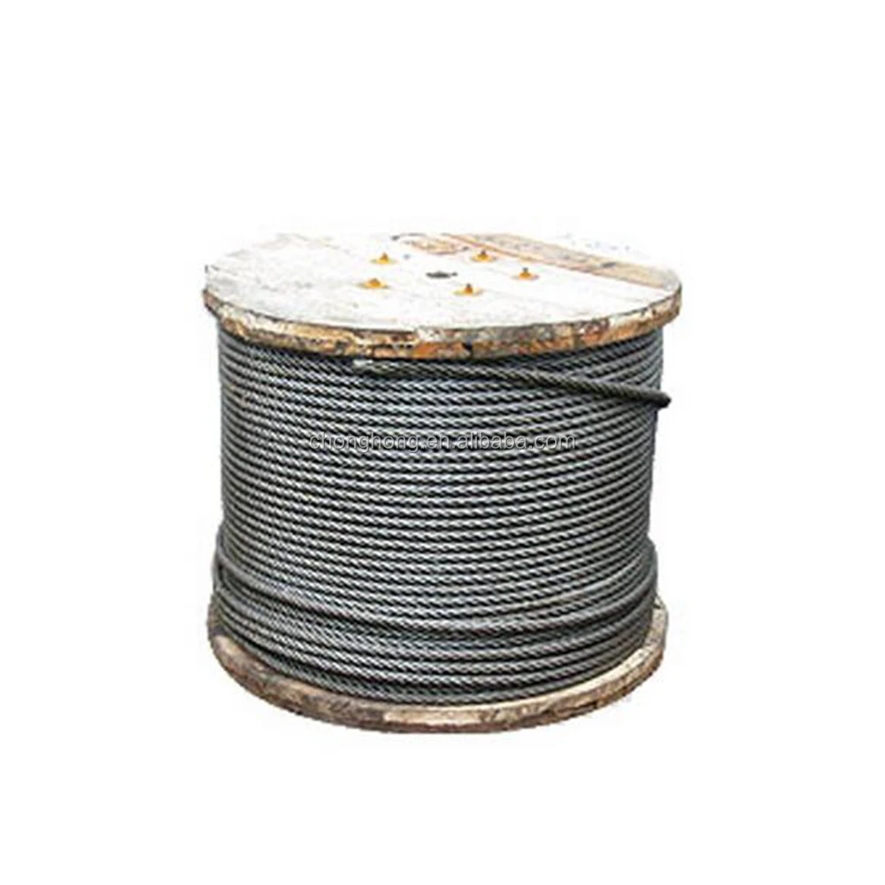 3-50mm 8x19 Ungalvanized Elevator Wire Rope With Steel Core/mixed Core ...
