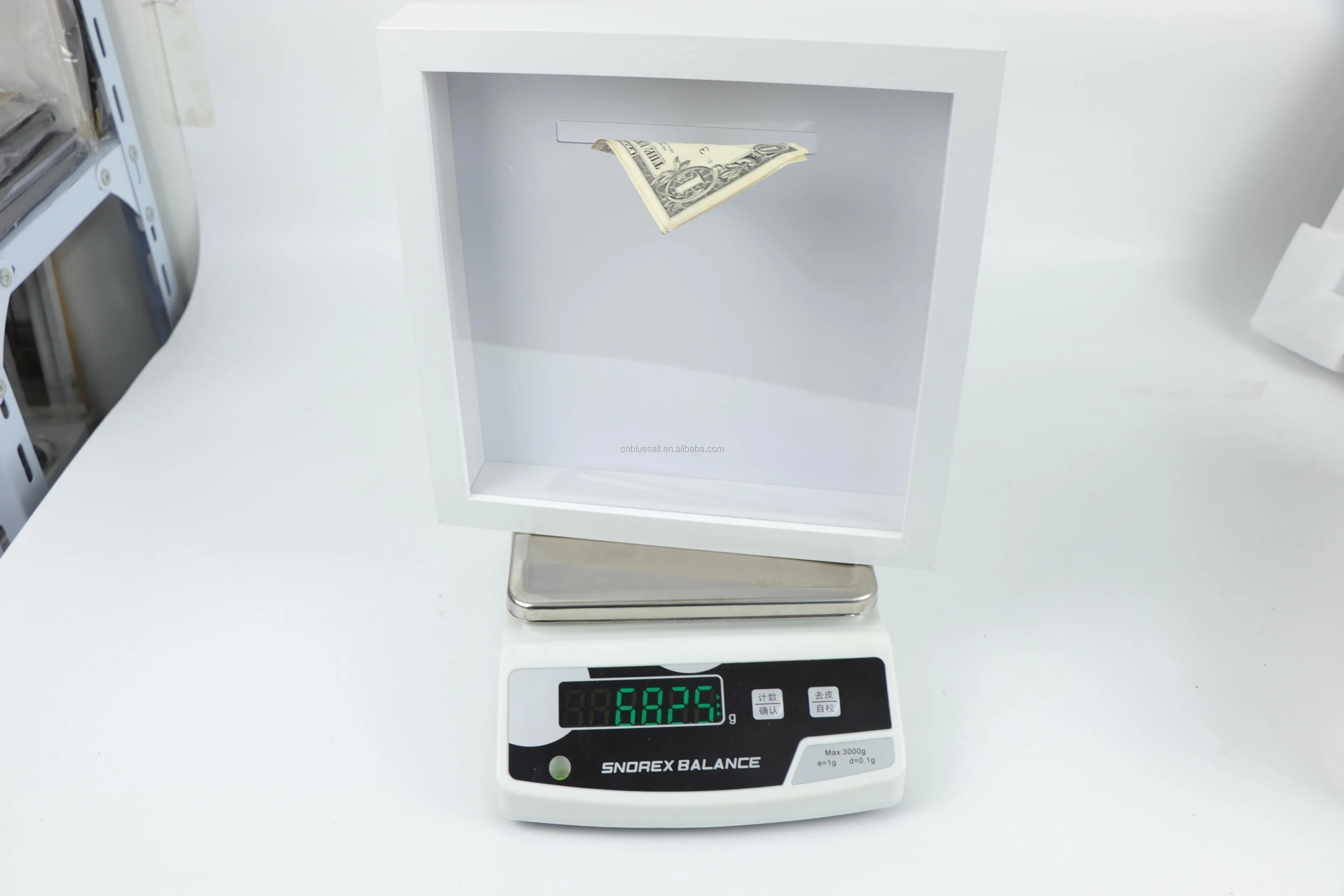 White Piggy Ribba Frame,9x9 Money Box Frame,Coin Saving Bank (2mm ...