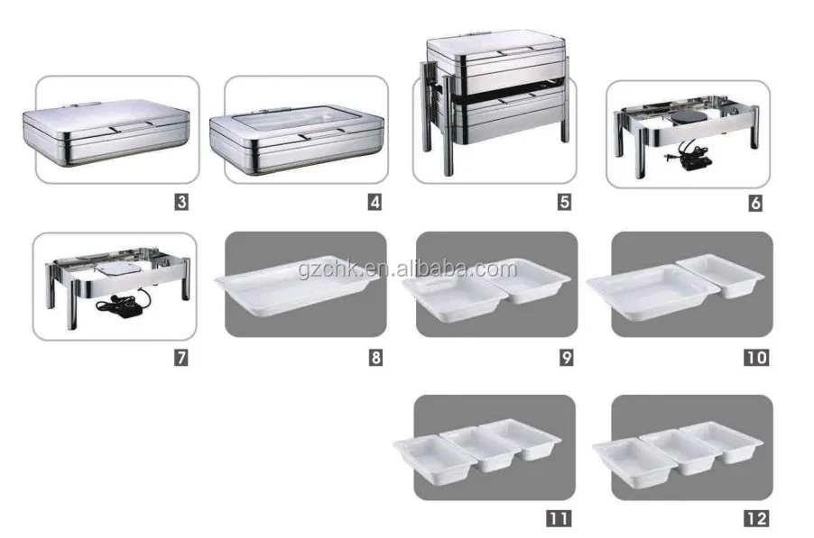 9L YUFEH Stainless Steel Hydraulic Chafing Dish with Glass Lid - Chen ...