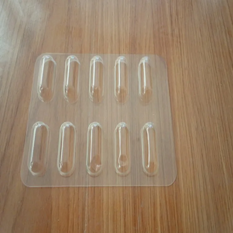 Clear Tablet Packing Tray Plastic - PVC Trays for Meds