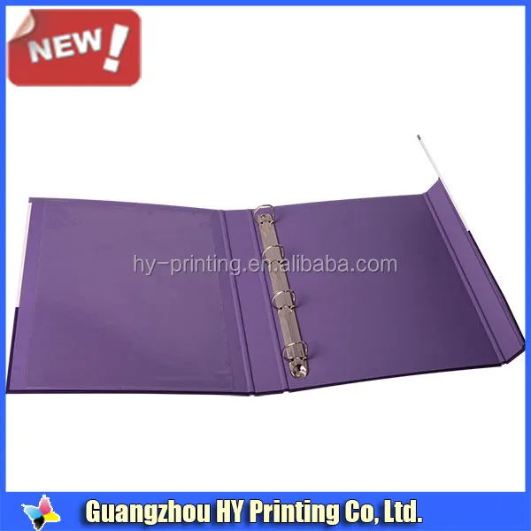 Customized 3 Flap Paper Cardboard File Folder Documents Holder Ring ...