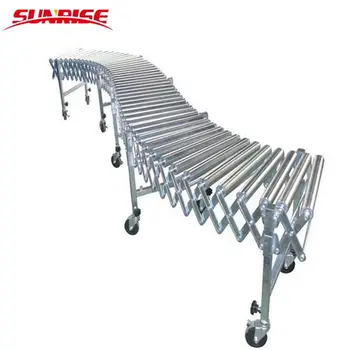 Portable Flexible And Expandable Roller Conveyor For Warehouse/airport ...