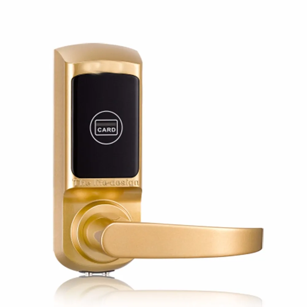 Rfid Card Electronic Door Lock Biometric Handle Door Lock With ...