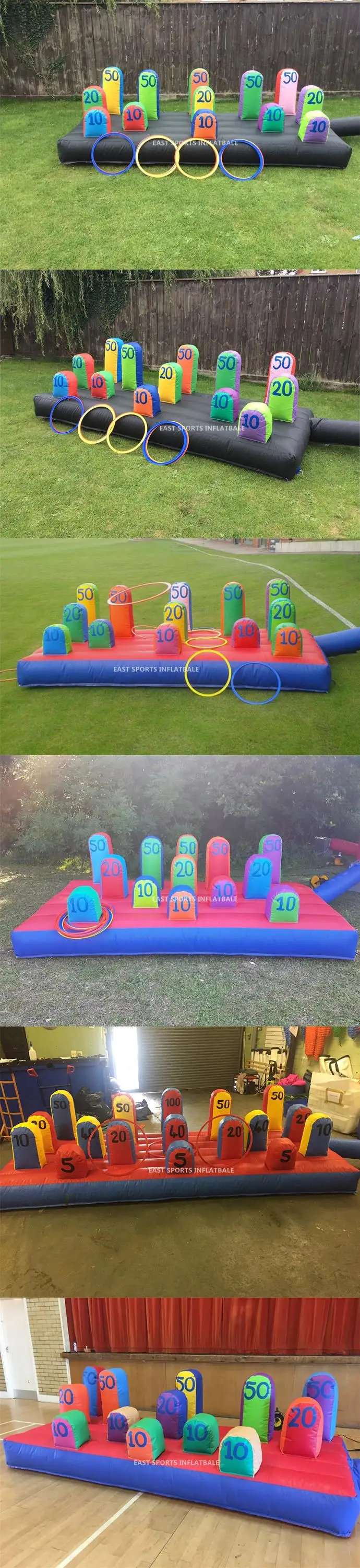 Amazing Outdoor Funny Ring Toss Throw Ring Game Giant Inflatable Hoopla ...