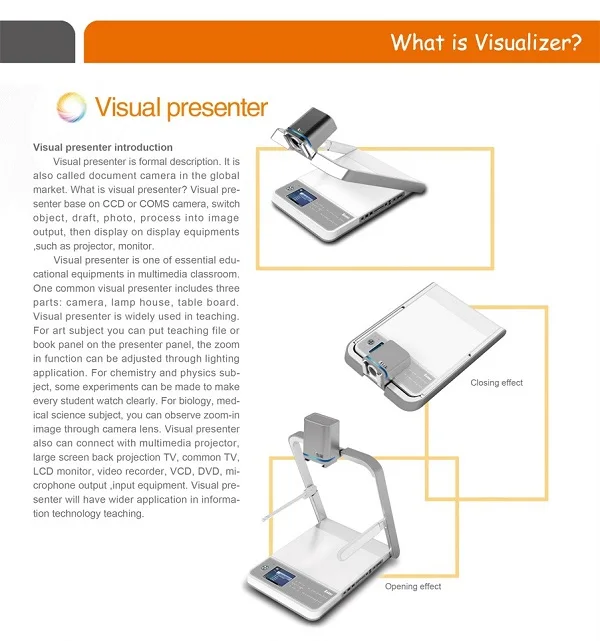 High Speed Document Scanner,Webcam,Portable Usb Visualizer,Educational ...