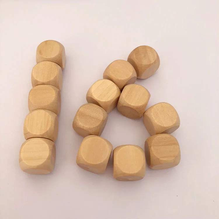 16mm Wooden Dice Blank Wood Dice Small Wooden Dice - Buy Custom Wood ...