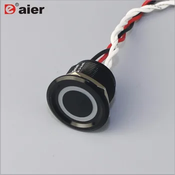 Ip 68 Waterproof Concave Button Ring Illuminated Finger Feather Mini ...