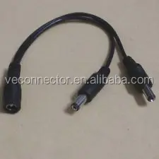 Dc Barrel Connector Splitter - Buy Splitter Dc Power Cable 1 To 3,Male ...