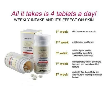 . Mosbeau Placenta White Advanced Supplement (650mg) - Buy Whitening ...