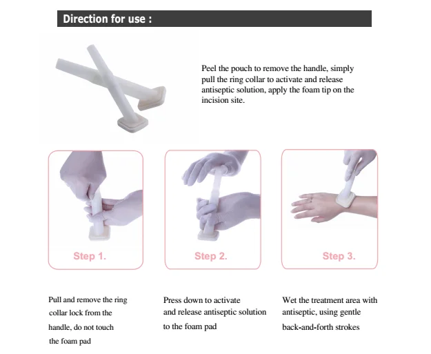 Chg Medical Applicator For Skin Antisepsis Preparation - Buy High ...