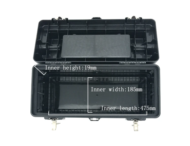 20'' Lockable Plastic Stainless Steel Portable Storage Tool Box With ...