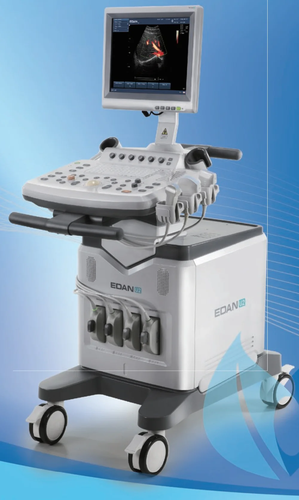 Edan U2 초음파 트롤리 4 트랜스 커넥터 액티브 컬러 도플러 초음파 시스템| Alibaba.com
