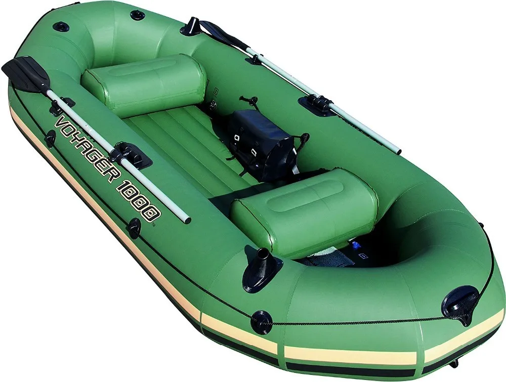 Bestway 65051 Voyager 300 High Speed Boat 2 Person Inflatable Raft ...